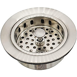 Westbrass CO132-20 6" Touch-Flo Style Pure Cold Water Dispenser Faucet Kit with Filter, 2-Pack Replacement Cartridges, Kitchen Sink Basket Strainer & Waste Disposal Trim Set, Stainless Steel