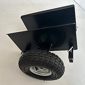 Heavy Duty Panel Dolly, 10" Pneumatic Wheels,Extended Model Slab Dolly, 600LBS Capacity for Drywall Sheet Heavy Appliance & Material Handling All Terrain Moving Cart Panel Dolly