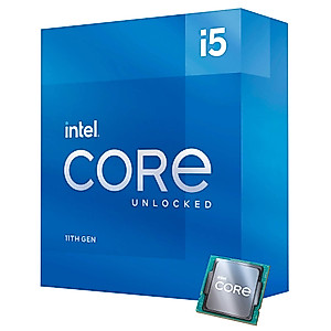 Intel Core i5-11600K Desktop Processor 6 Cores up to 4.9 GHz Unlocked LGA1200 (Intel 500 Series & Select 400 Series Chipset) 125W (Renewed)