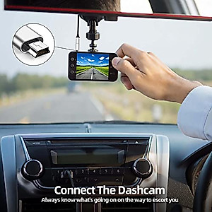 FEMORO Mini USB to USB C Adapter 2 Pack, USB C to Mini USB 2.0 Male to Female Converter Support Charging Data Sync for Gopro Hero Gamera GPS Receiver Car Dash Cam Cellphone MP3 (Brown, 2)