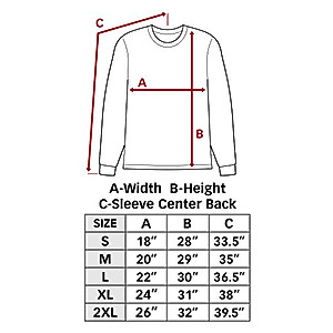 Kappa Alpha Psi Fraternity Canes Graphic Print Long Sleeve T Shirt Red Small Regular