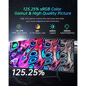 KTC 23.8/24 Inch Gaming Monitor 1080p 165Hz 144Hz Monitor, 1ms MPRT Fast IPS Monitor, HDR10, 125% SRGB, 300nits, HDMI/DP, Eyecare, Adjustable & Mountable, Vesa Support, Tilt, Computer Monitor
