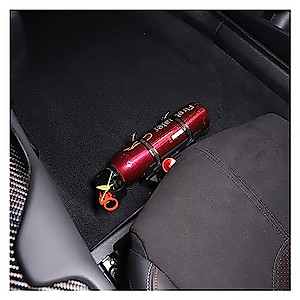 RUNAUP Alloy Fire Holder Adjustable Extinguisher Mount Holder Compatible for Toyota GR Compatible for Supra MK5 A90 2019-23 Installation Under The Passenger Seat