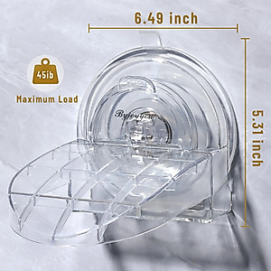 Antidious Shower Foot Rest for Shaving Legs, Bathroom Pedal with Reusable Suction Cup, Compatible with Bathroom and Shower (Colorless)