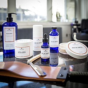 HENRI ET VICTORIA Aftershave for Men | Duc de Santal Chic and Subtle Scent | Canadian Made by Skilled Artisan | After Shave Balm Prevent and Cure Razor Burns | 100 ml (3.4 oz)