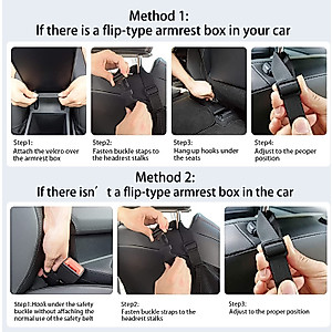 AICEL Car Handbag Purse Holder Between Seats, Auto Seat Leather Organizer Pocket, Front Seat Bag Box Storage for Cell Phone Document, Backseat Barrier for Kids Pet, Fits for Most Vehicles