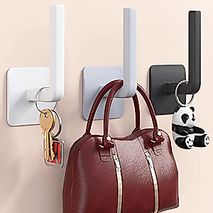 Funnacle Hat Rack for Baseball Caps Adhesive Hat Hooks for Wall, Hat Hanger Storage Baseball Cap Organizer, No Drilling Strong Hat Holder for Door, Closet, Bedroom,Office（Grey, 2 Pack）