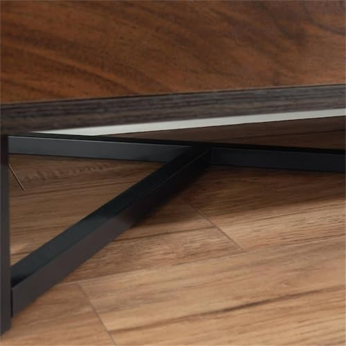 Sauder Canton Lane Engineered Wood/Metal Lateral File in Brew Oak