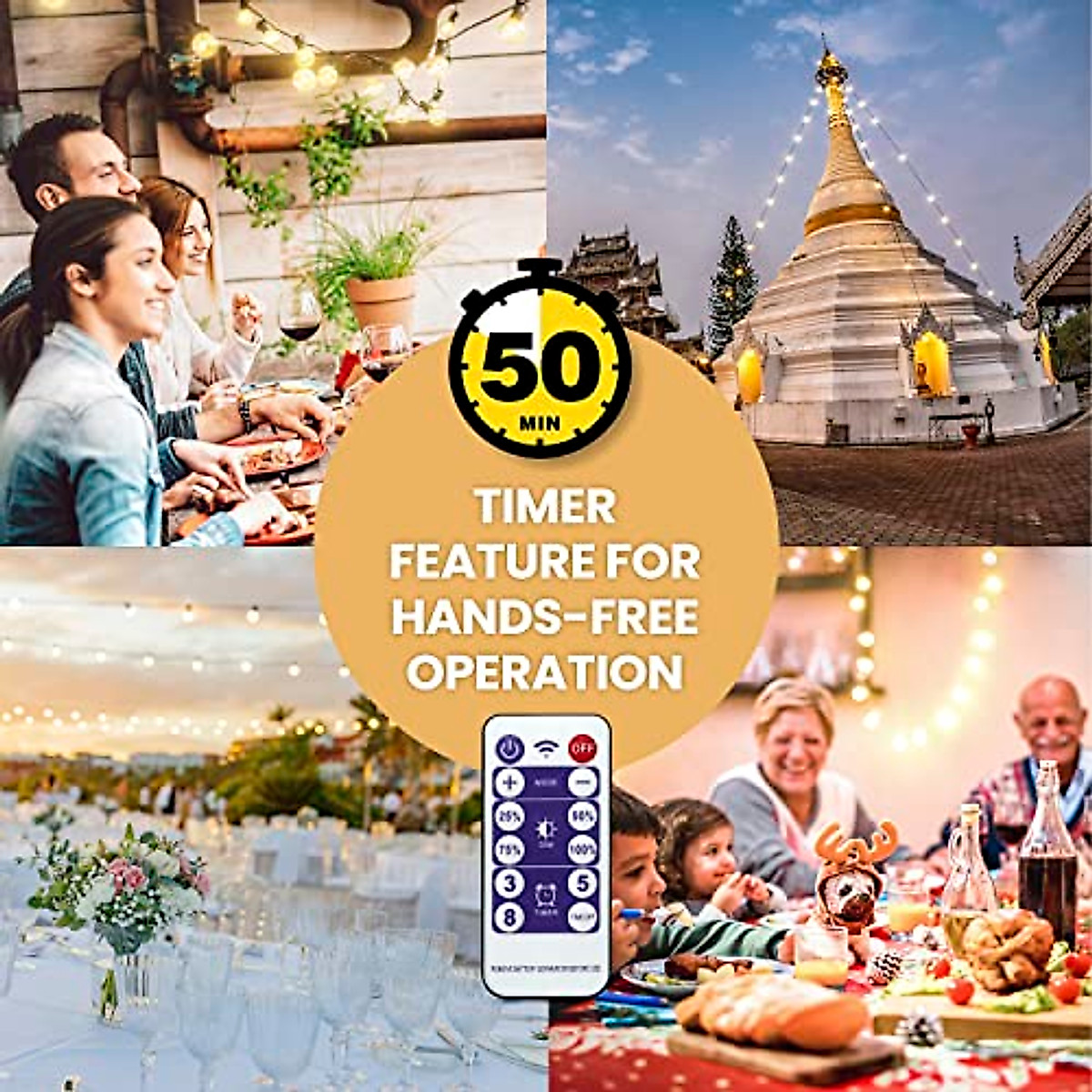 Patio Lights 49ft , G40 Outdoor Lights Patio, String Lights For Outside, Outdoor String Lights, Outside Lights, Led Lights, fairy lights, Patio Lights Led, Waterproof Party Lights, Shatterproof Bulb