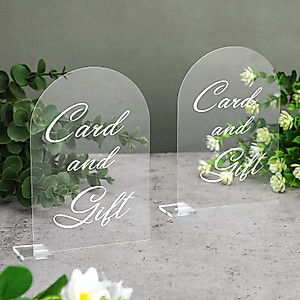Chunful 20 Pack Clear Arch Acrylic Sign Acrylic Wedding Table Numbers with Stand Blank Arched Round Top Acrylic Table Numbers Holders DIY Acrylic Sheet for Wedding Reception Event Party Restaurant