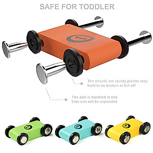 Toddler Toys for 1 2 Year Old Boy and Girl Gifts Wooden Race Track Car Ramp Racer with 4 Mini Car