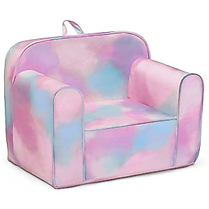 Delta Children Cozee Chair for Kids for Ages 18 Months and Up, Tie Dye