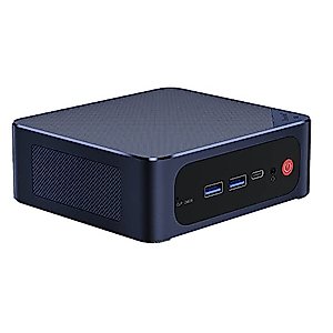 Beelink Mini pc 10 Cores 12th Generation Intel i5-1235U(up to 4.4Ghz),TDP 55W 16G DDR4 3200Mhz RAM，500GB M.2 NVMe Pcle 4.0 SSD Mini Desktop Computers, WiFi6/BT5.2, Dual display Business Mini Computers