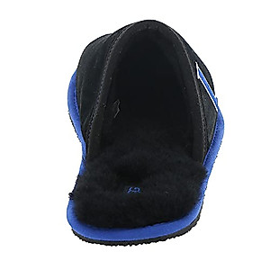 UGG Men's Scuff Logo II Slipper, Black/Neptune, 7