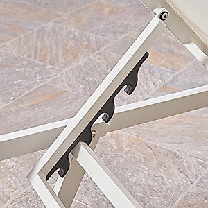 Christopher Knight Home Simon Outdoor Aluminum and Mesh Chaise Lounge, White/White