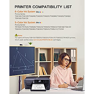 E-Z Ink (TM Compatible Ink Cartridge Replacement for Canon PGI-280XXL CLI-281XXL 280 XXL 281 XXL Compatible with PIXMA TR7520 TR8520 TS6120 TS6220 TS8120 TS8220 TS9120 TS9520 TS6320 TS9521C (5 Pack)