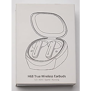 Wireless Earbud,Bluetooth 5.3 Headphones with 4 Mic,Deep Bass In-Ear Headphones ENC Noise Cancelling,40H Playtime Bluetooth Earphones,IP7 Waterproof Ear buds Mini Charging Case Bluetooth Headset Black