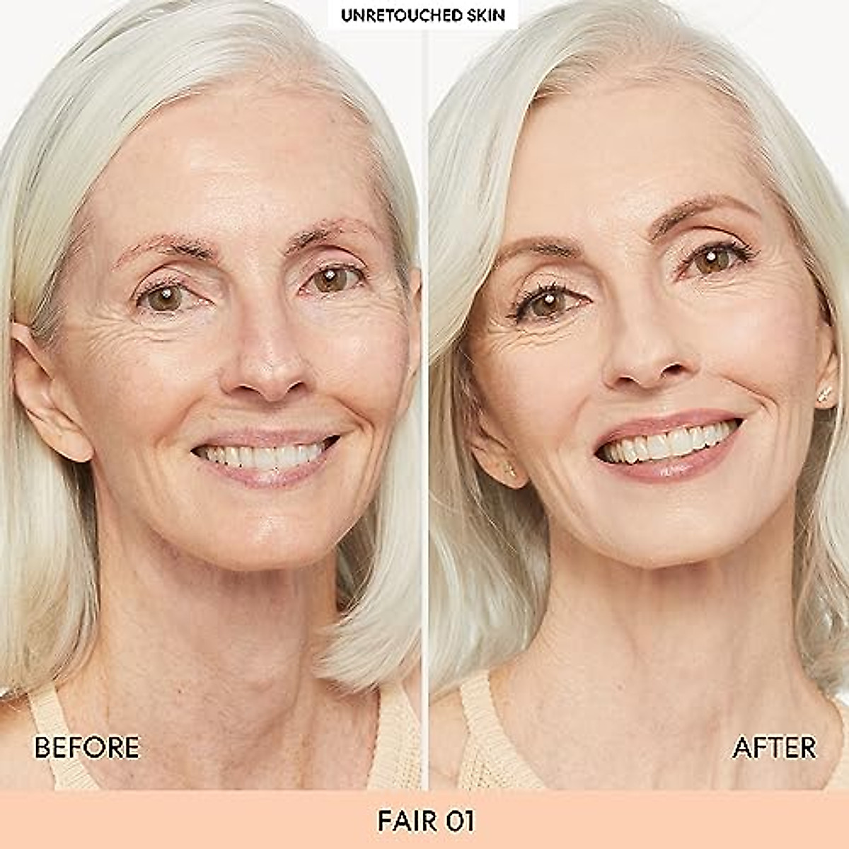 bareMinerals Barepro Performance Wear Liquid Foundation SPF 20, Breathable Makeup for Face, Full Coverage, 24HR Wear, Natural Matte Finish, Vegan (Fair 01)