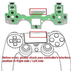 Timorn Replacement Flex Ribbon Circuit Board for PS4 Playstation 4 Controller Conductive Film (1PCS)