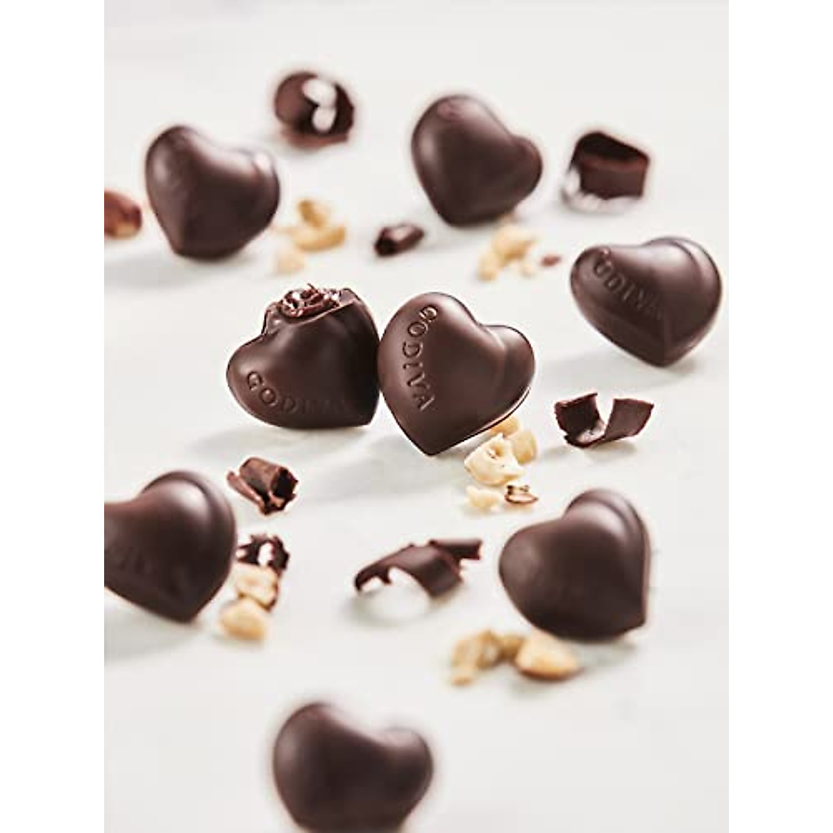 Godiva Chocolatier Assorted Chocolate Gold Gift Box, Pink Ribbon, Gourmet Chocolate, Gourmet Chocolates, Gifts for Her, Gifts for Women, 19 pc., Gift Set 1