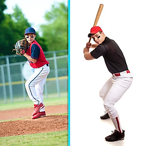 60 Pairs Eye Black Stickers for Kids - 1 White Pen Customizable Lettering Baseball and Football Eye Black Stickers - Great for Football Baseball Lacrosse Softball Fans on Game Day