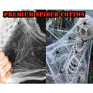 COOLJOY 35 INCH Halloween Decorations Spider Realistic Hairy Spider Halloween Party Decor for Outdoor Indoor