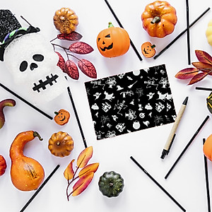 JUTTIRA Halloween Tissue Paper, black white
