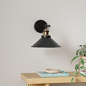 LABOREDUCER Battery Operated Wall Sconces Set of 2,Black Wireless Sconces Wall Lighting with Remote,Flexible Battery Wall Lamps,Wall Mounted Lights for Bedroom, Living Room, Hallway