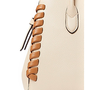 Kate Spade New York Knott Whipstitched Pebbled Leather Medium Satchel Milk Glass Multi One Size