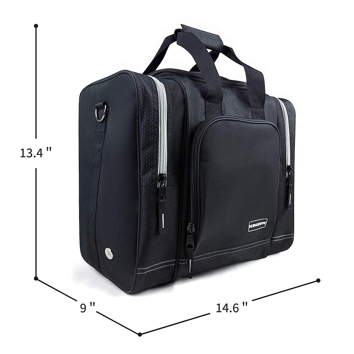 Mangrove Padded Bowling Ball Bag - Fits Shoes, Ball and Accessories (Black)