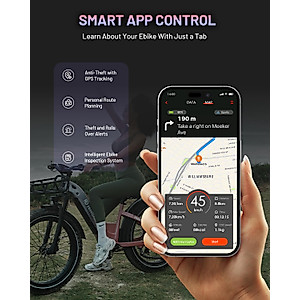 FD FREEDARE Eden Electric Bike Adults GPS Smart App Control 750W BAFANG Motor 48V 20Ah Samsung Battery Fat Tire Ebike,Torque Sensor Electric Bicycle,90Miles Range,28MPH Max Speed UL Certificate