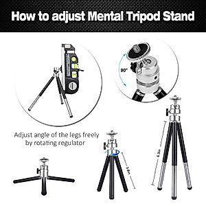 Sondiko Laser Level Tool Kit, Multifunction Laser Leveler for Picture Hanging, Cabinets, Tiles, Measure Tape Standard & Metric Tape Ruler (8ft/2.5M) with Retractable Metal Tripod Stand