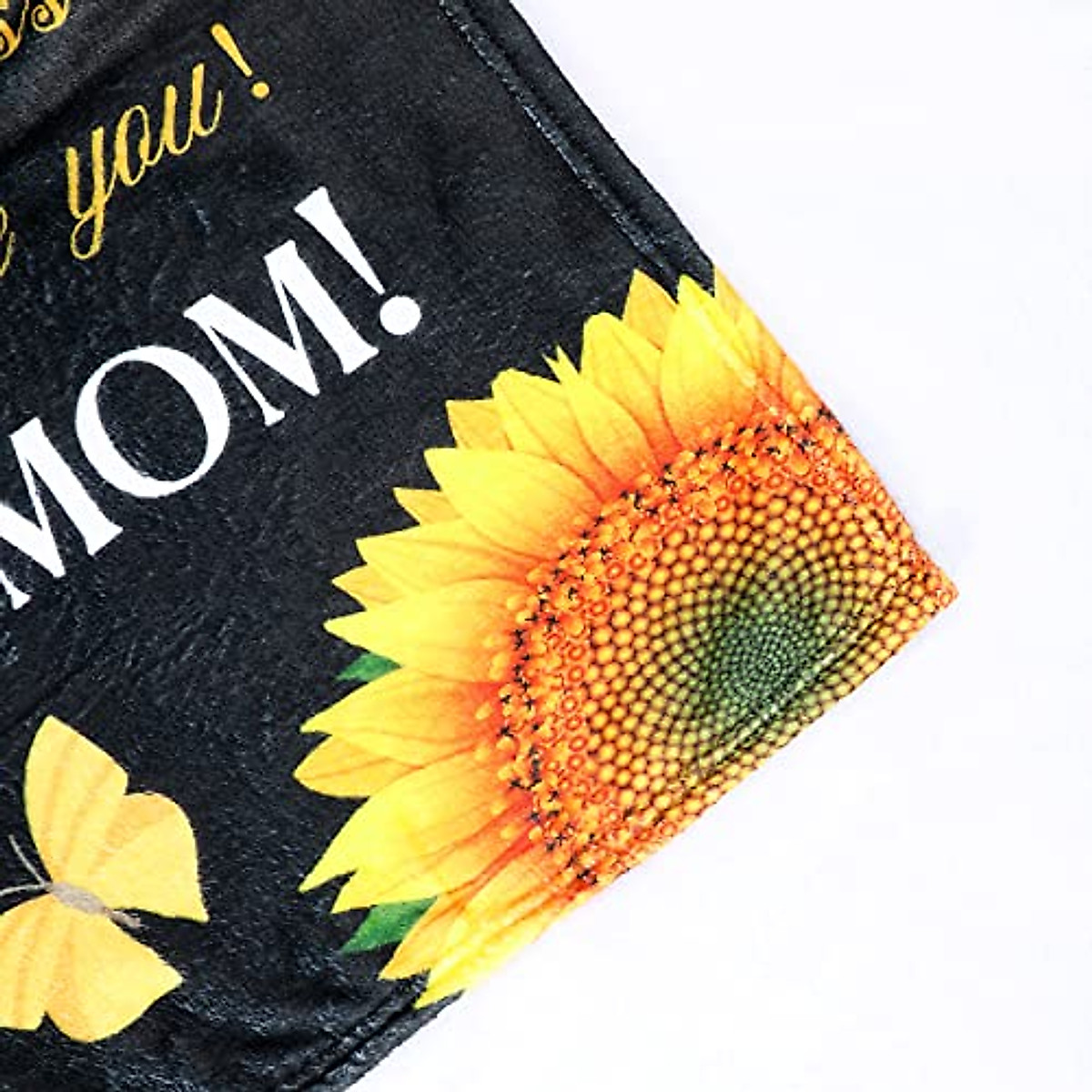 Durio Mom Blanket Soft Mothers Day Blanket Flannel Warm Blankets for Mom for Mom to Mom (Sunflower) 80" x 60"