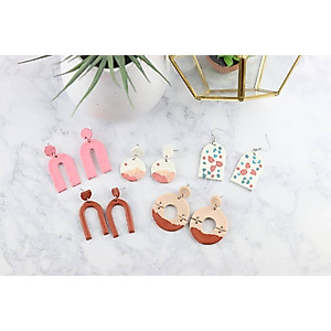 Yofuly Polymer Clay Press Machine, Polymer Clay Cutters Set for Jewelry Making, with Polymer Clay Roller Machine, Polymer Clay Extruder, 40 Circle Shape Cutters and 120 Earrings Accessories