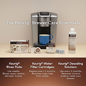 Keurig 3-Month Brewer Maintenance Kit Includes Descaling Solution, Water Filter Cartridges & Rinse Pods, Compatible Classic/1.0 & 2.0 K-Cup Coffee Makers, 7 Count