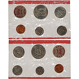 1968 Various Mint Marks United States Mint Uncirculated Coin Set in Original Government Packaging Uncirculated