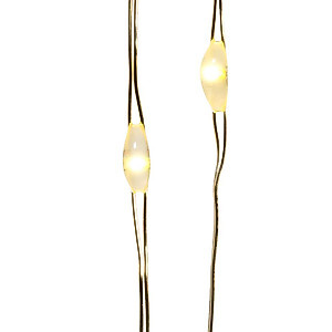 Kurt S. Adler 100-Light Battery Operated Warm White Twinkle Fairy Silver Wire Lights, 35.6-feet long