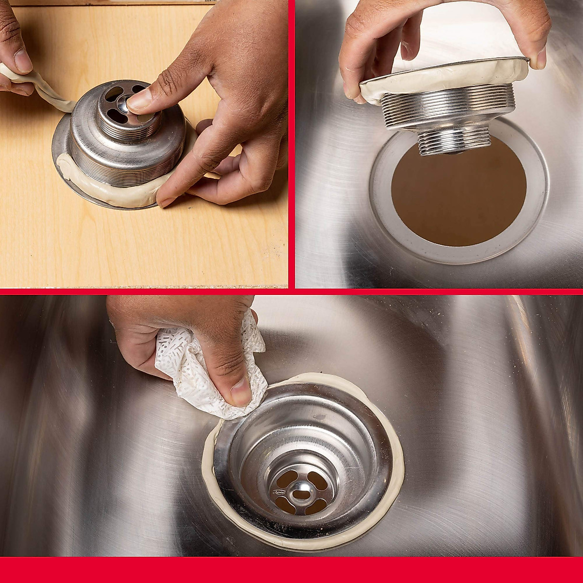 WM Harvey 043010 Stainless Plumbers Putty, 14 oz