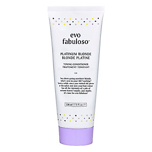 EVO Fabuloso - Platinum Blonde Toning Conditioner - Color Care Conditioner for Color-Treated Hair - Nourishing Hair Treatment for Dry Hair & Instant Colour Boost - 220ml / 7.5 Fl Oz