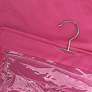 Eishi Handbag Organizer Rack for Closet,Hanging Purse Handbag Storage Bag,Purse Hanger Holder,3 Layers 6 Grid,Gray,35x35x90cm