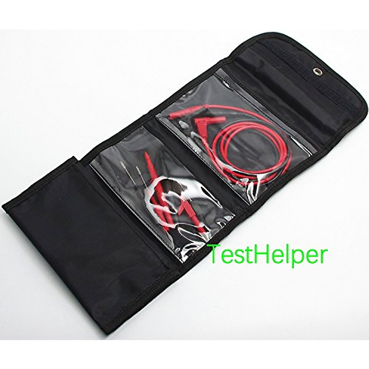 TestHelper TH-6-KIT Automotive Test Lead Kit, Test Probes,Flexible Silicon Back Probe pins,Shielded Alligator Clips and Large Crocodile Clips,Multimeter Clamp Meter