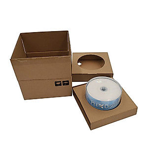 PlexDisc CD-R Blank Discs 700MB 52X Logo Top Recordable Media - 50 Pack Cake Box (FFP) Blank CDs CDR Disc