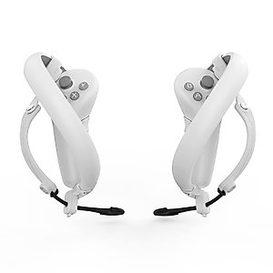 AMVR Touch Controller Grip Strap VR Accessories for Pico 4, Anti-Slip Silicone Hand Straps Adjustable Wrist Straps Replacement Accessories for Pico 4 Controller (1 Pair)