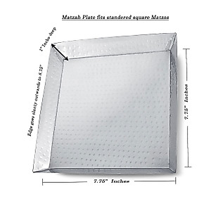 Passover Seder Complete Set Hammered Vienna Collection - Includes Seder Plate, Matzah Tray, Elijah Cup with Saucer, Kiddush Cup, Square Matzo Cover & Afikoman Bag Passover decorations By Zion Judaica