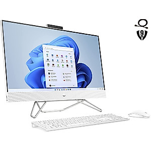 HP 27″ FHD Touchscreen All-in-One Desktop, AMD Ryzen 7 5700U, 32GB RAM, 1TB SDD+1TB HDD, Bluetooth, WiFi, Webcam, Wireless Keyboard and Mouse Combo, Windows 11 Home