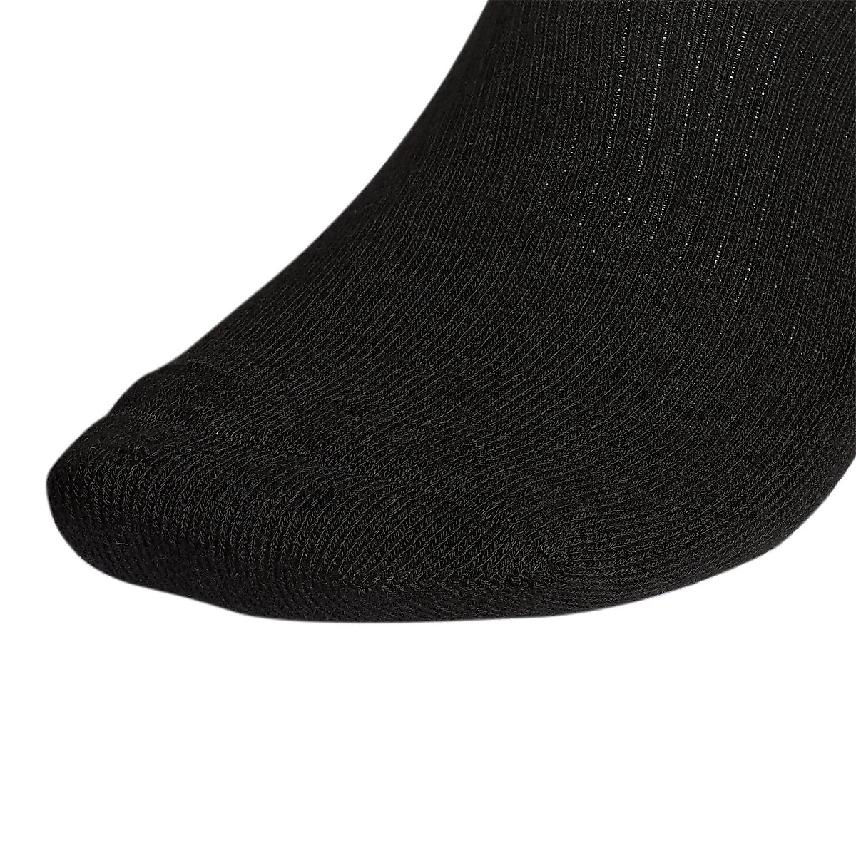 adidas Men's Athletic Cushioned Quarter Socks (with Arch Compression for a Secure fit (6-Pair), Black/Aluminum 2, X-Large