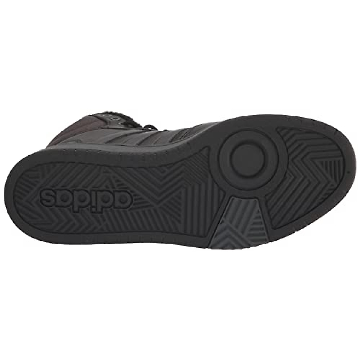 adidas Men's Hoops 3.0 Mid Basketball Shoe, Black/Carbon/White, 12