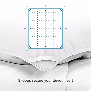 Bare Home Luxury 3 Piece Duvet Insert + Duvet Cover Set - Premium 1800 Ultra-Soft Brushed Microfiber - Easy Care (Twin/Twin XL, Dark Blue)