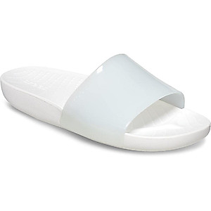 Crocs Women's Splash Slides Sandal, White, Numeric_7