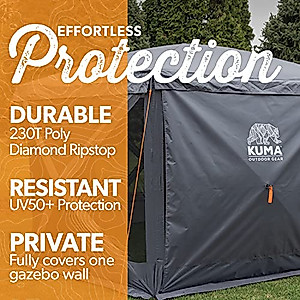 Kuma Outdoor Gear Bear Den Gazebo Privacy Panel, Ultimate Portable Luxury Outdoor Privacy Panel for Kuma Bear Den Gazebo, Glamping, Sports & Outdoor Adventures